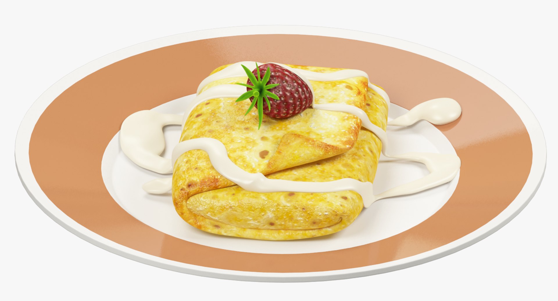 3D Pancake Plate Model - TurboSquid 1255547