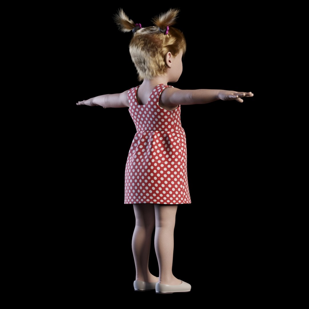 Baby Girl 3D Model - TurboSquid 1409850