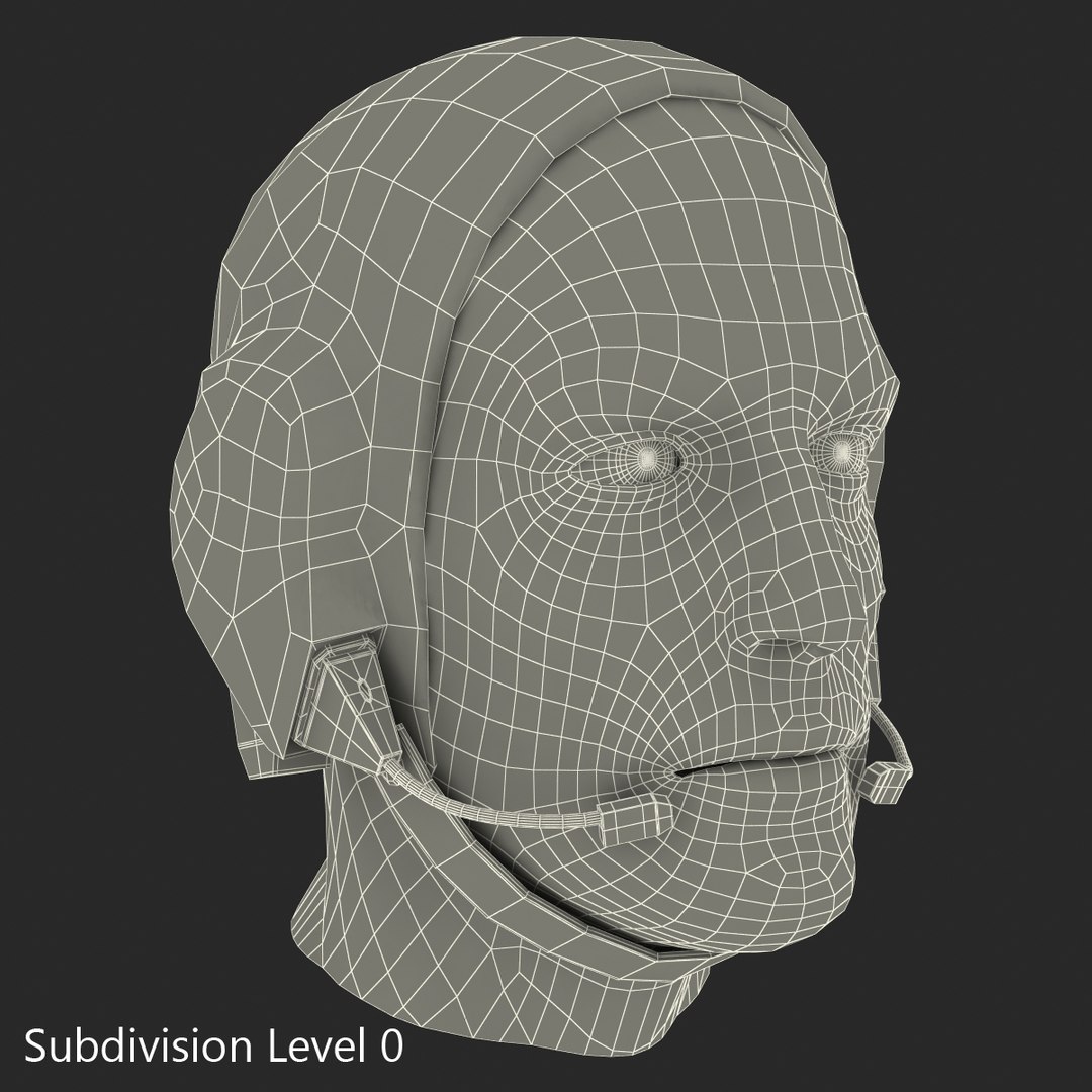 astronaut head 3d model