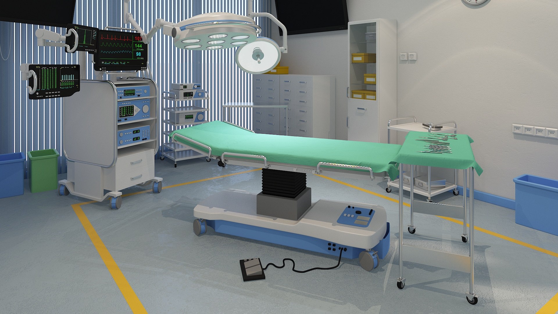 3D General Surgery Room - TurboSquid 2226980