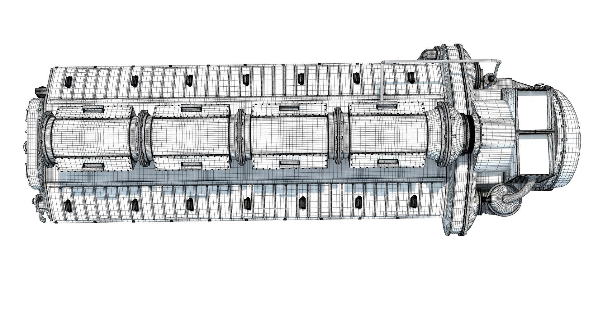 3d Electro-motive Emd Locomotive Diesel Engine Model