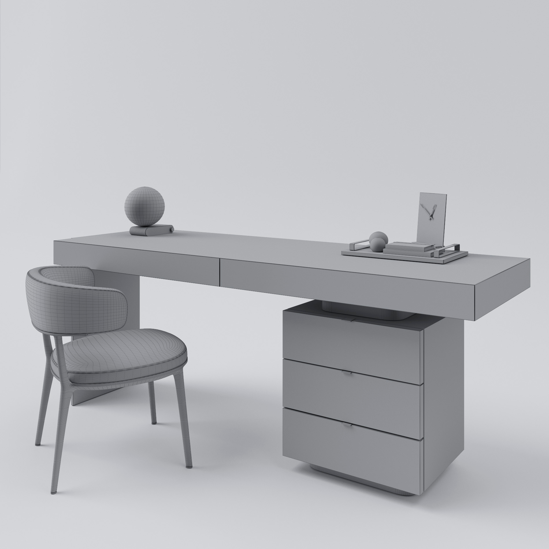 Minotti carson writing desk 3D model - TurboSquid 1343231