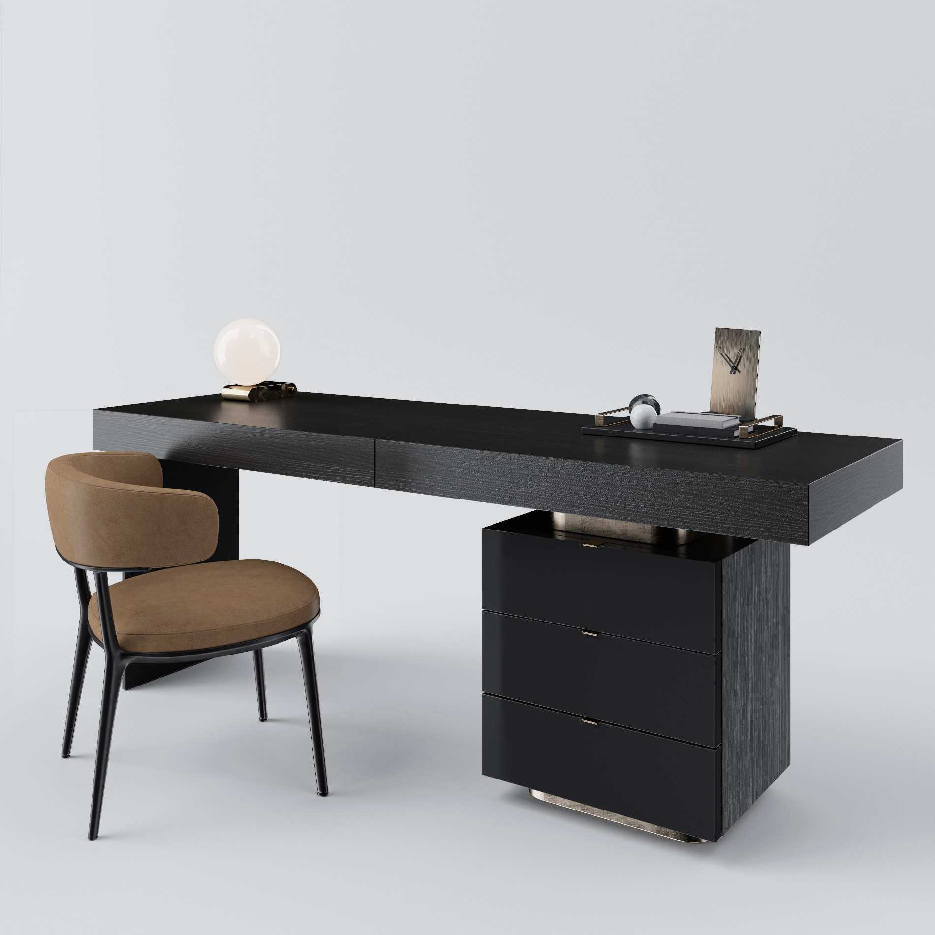 Minotti carson writing desk 3D model - TurboSquid 1343231