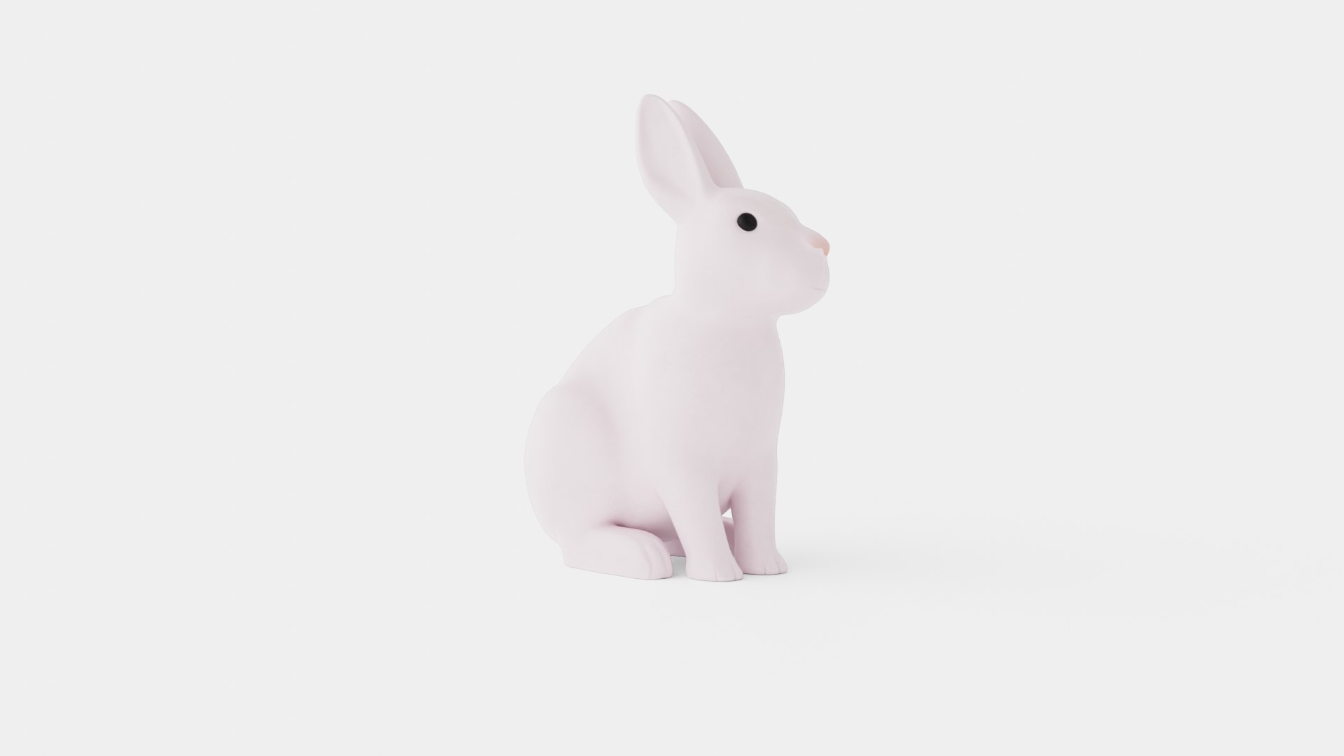 3D Model Rabbit Lamp White - TurboSquid 2244034