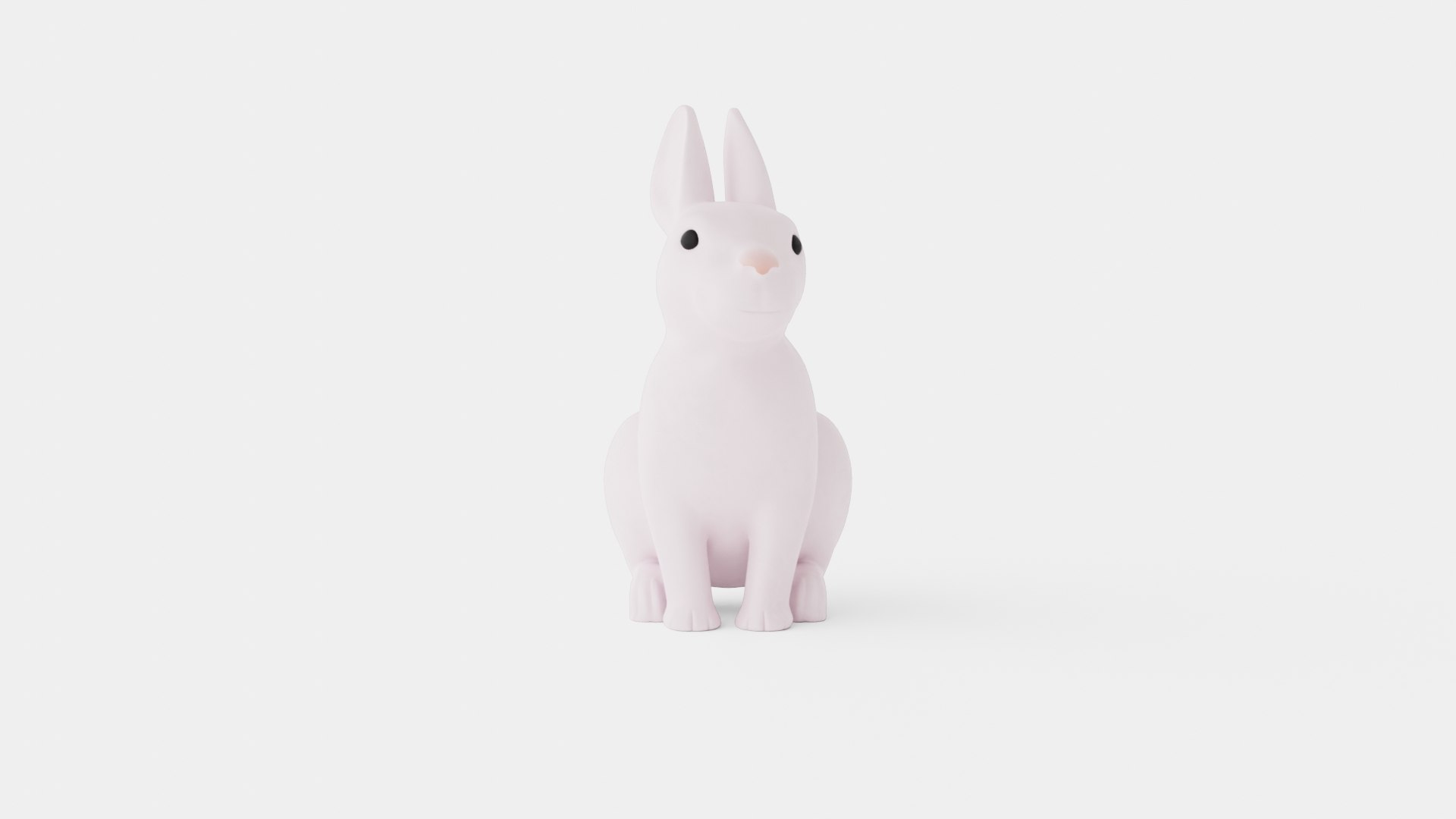 3D Model Rabbit Lamp White - TurboSquid 2244034
