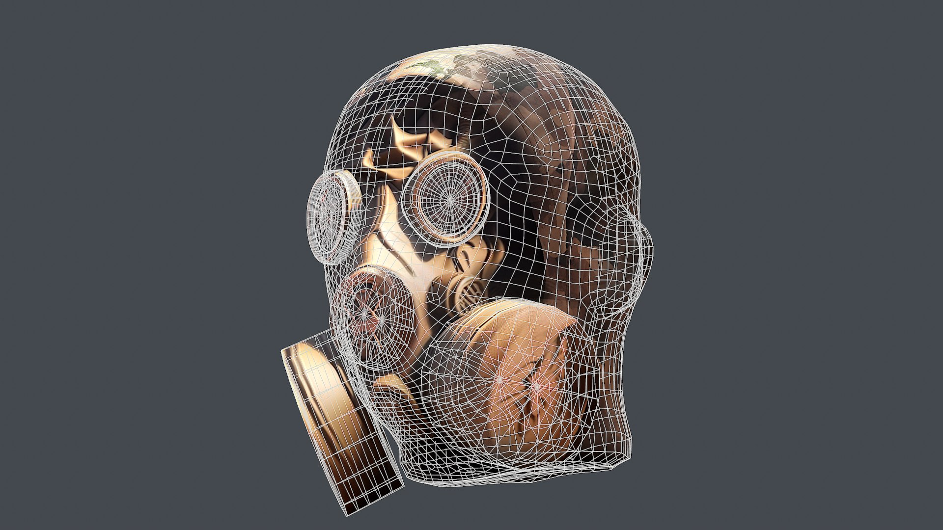 3D Gas mask protection plastic Black - TurboSquid 2024915