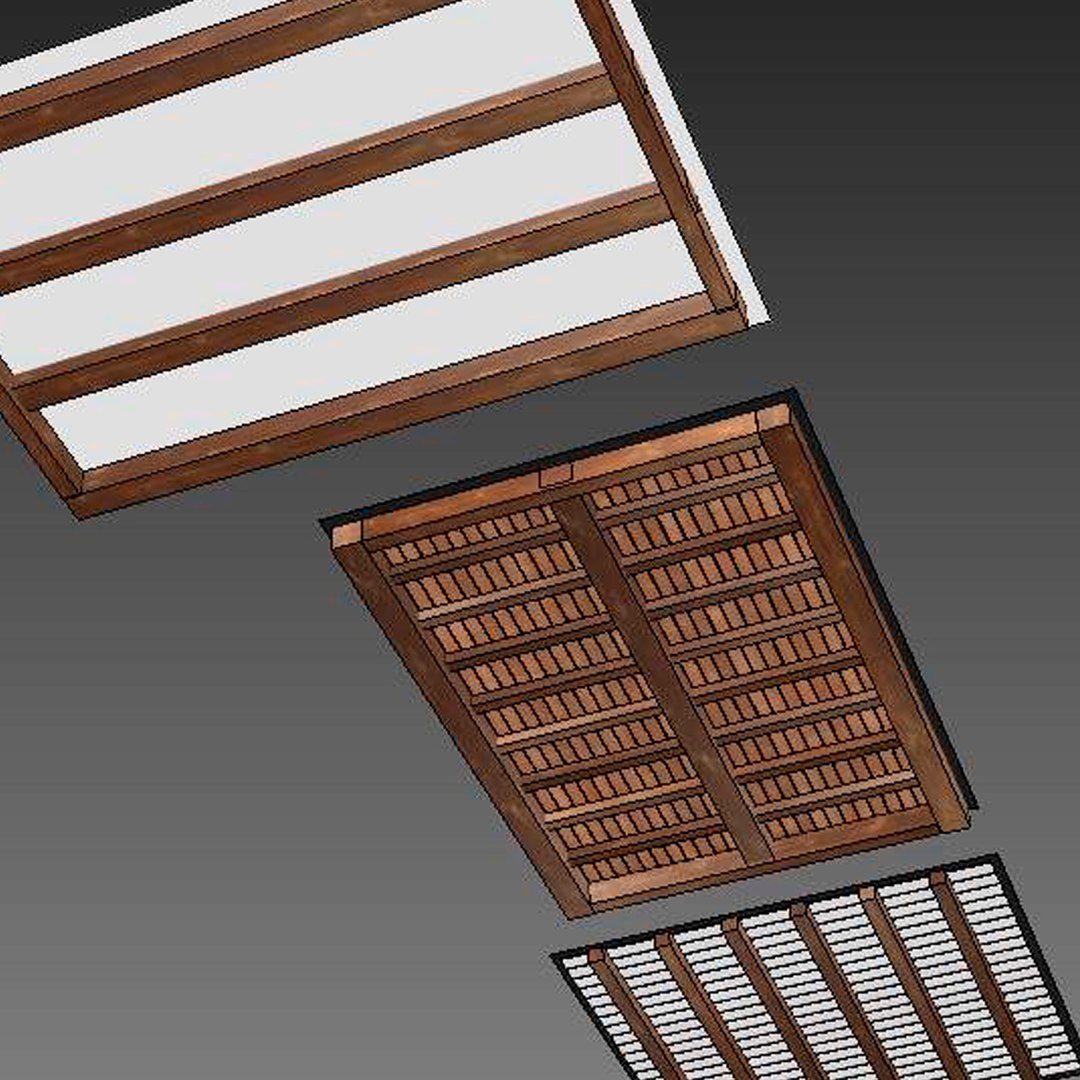 Wooden Ceiling 3 3D - TurboSquid 1371420