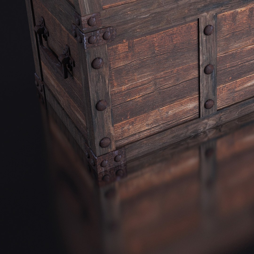 Old Chest Artifacts 3d 3ds