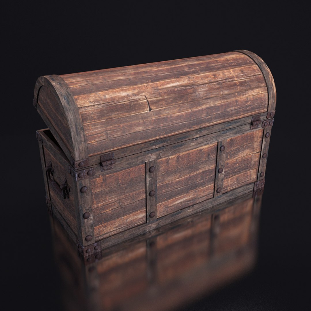 Old Chest Artifacts 3d 3ds