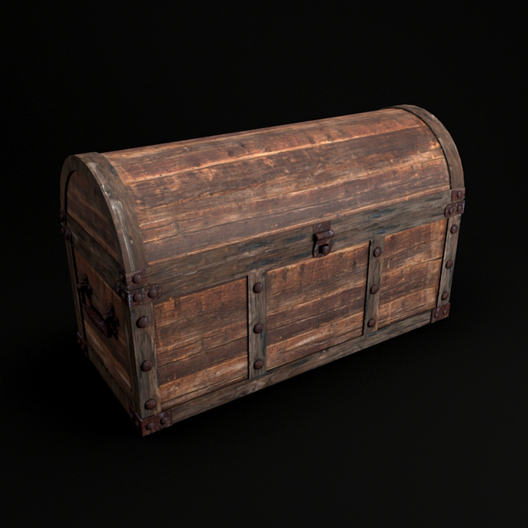 Old Chest Artifacts 3d 3ds
