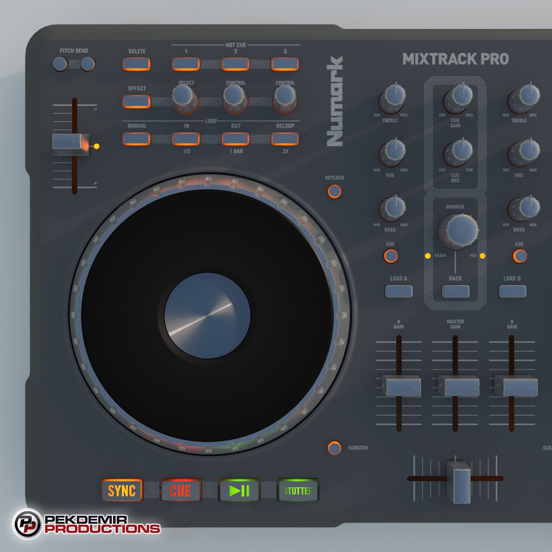 Numark Mixtrack Pro 3d Model