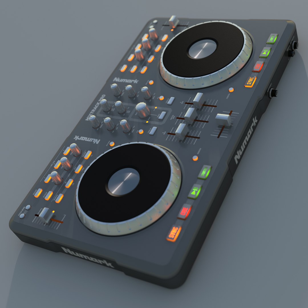 numark mixtrack pro 3d model