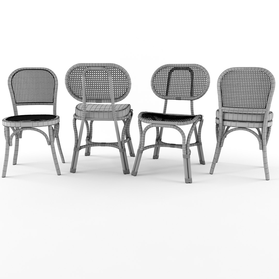 3D Rattan Chair Model - TurboSquid 1604867
