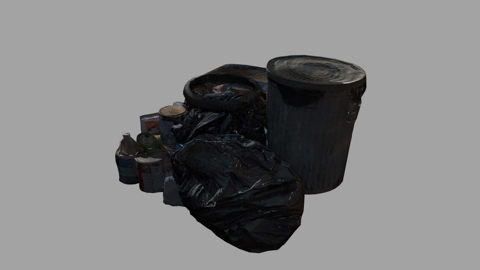 Pile garbage 3D - TurboSquid 1629526