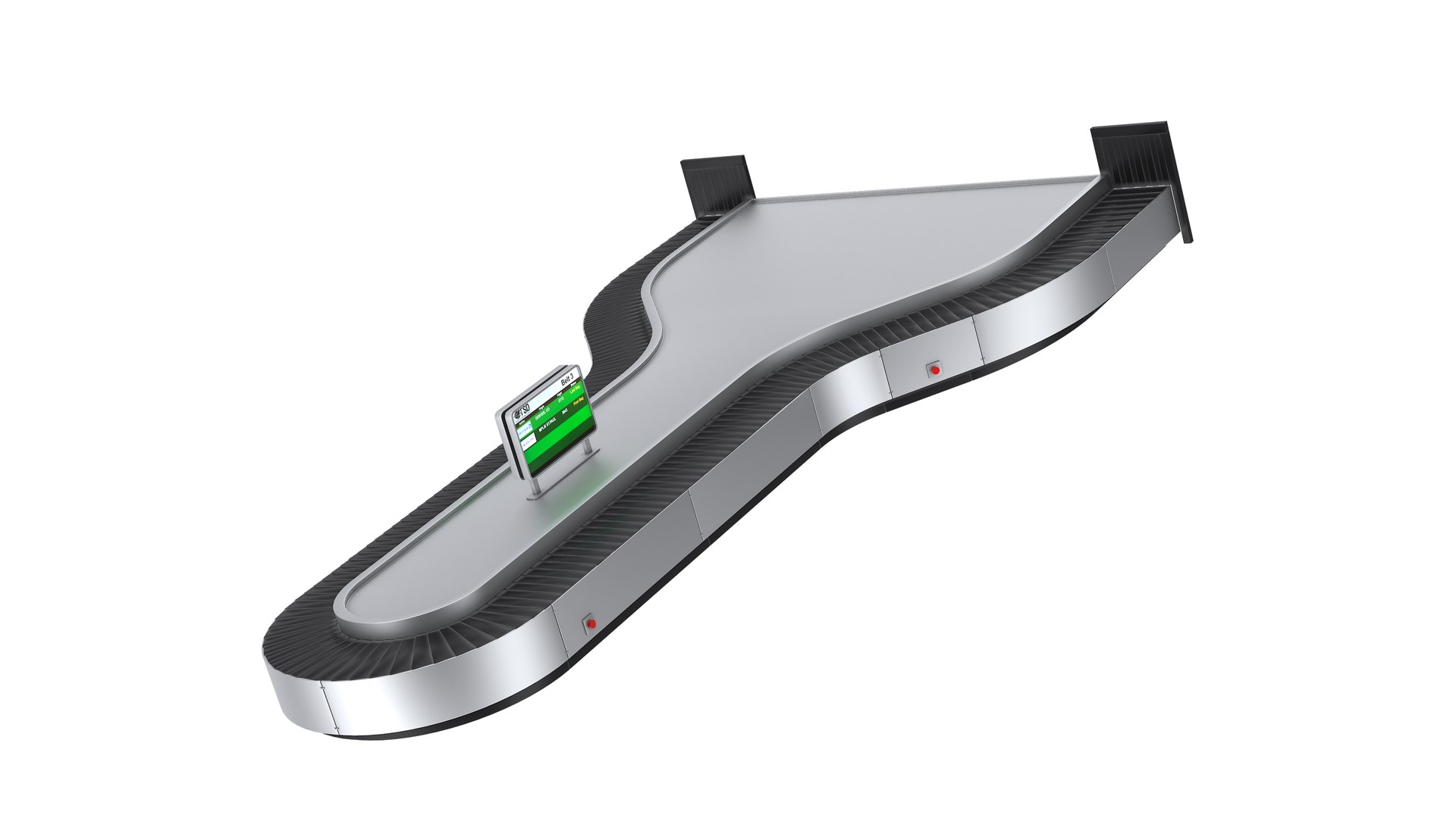 3D Airport Baggage Carousel Model - TurboSquid 2314823