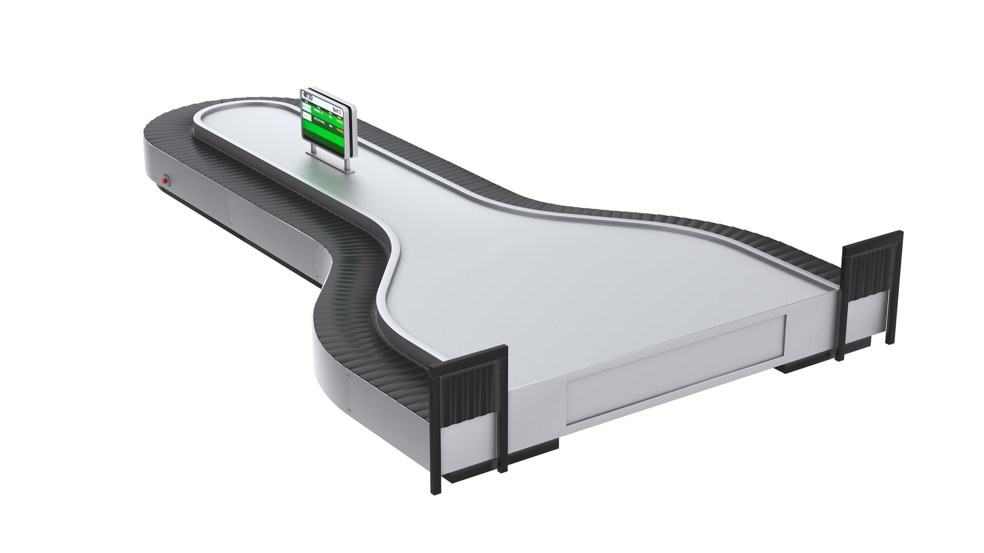 3D Airport Baggage Carousel Model - TurboSquid 2314823