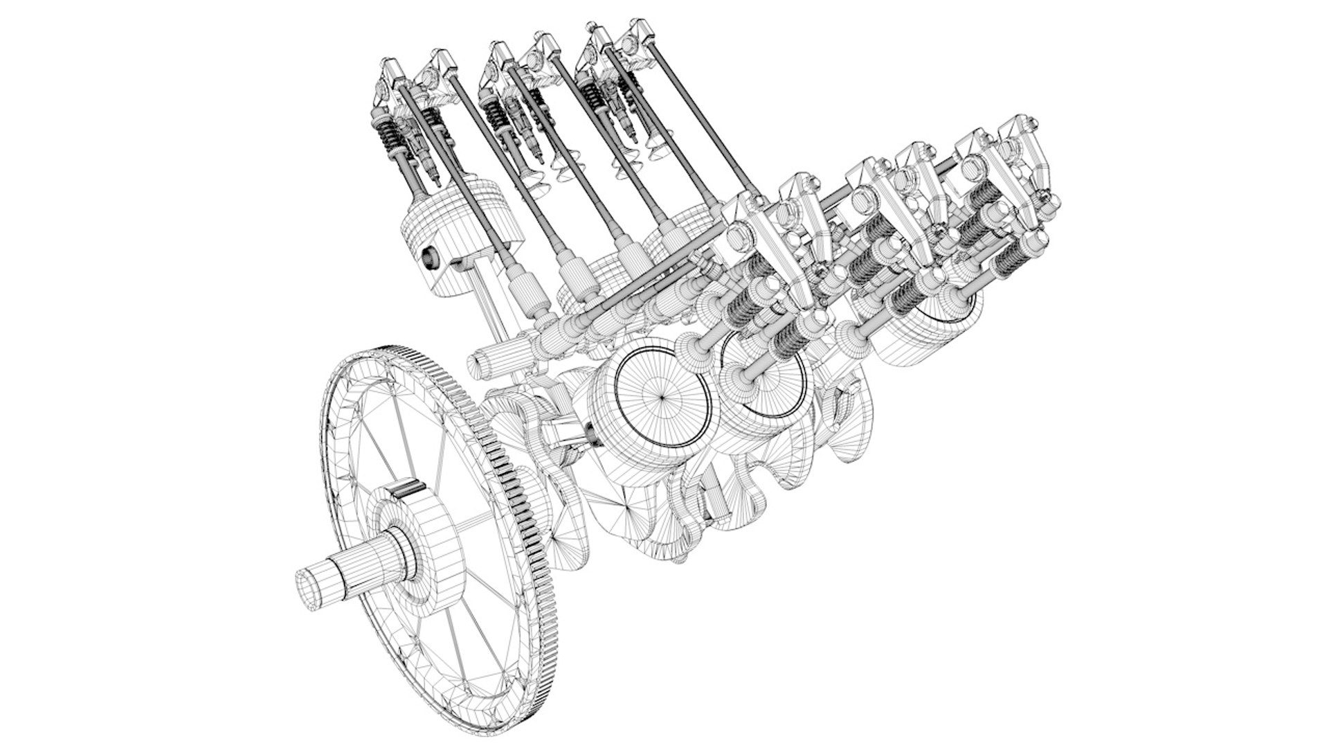 Engine Combustion Internal 3D - TurboSquid 1430230