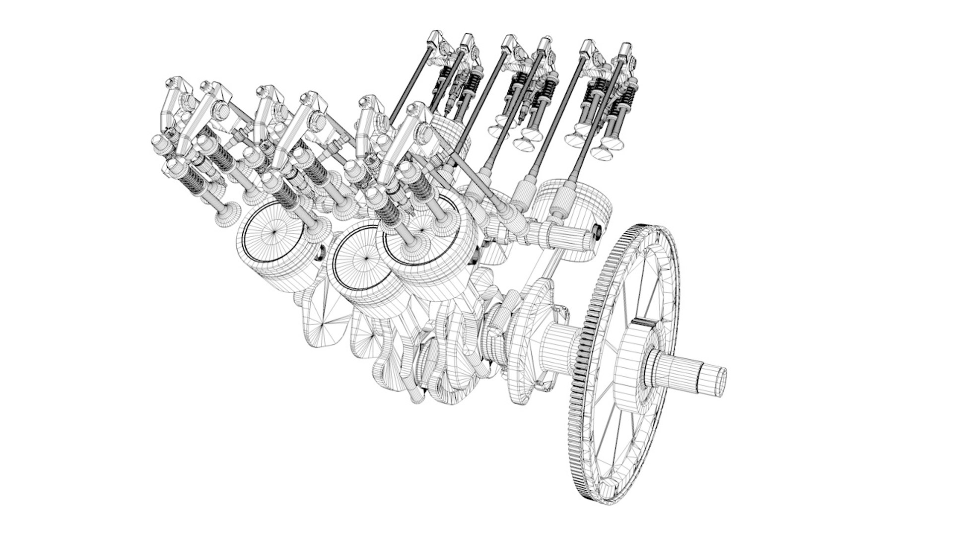 Engine Combustion Internal 3D - TurboSquid 1430230