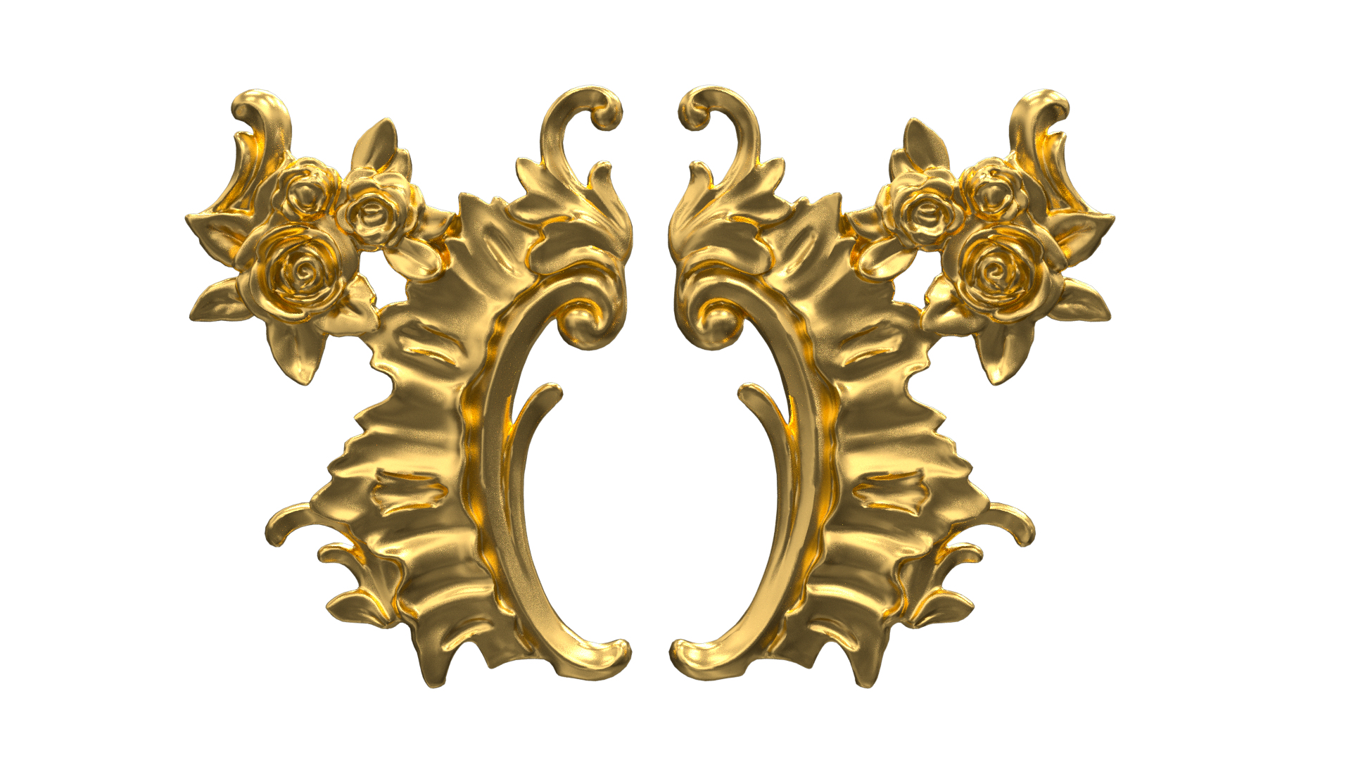 Plaster Decorative Bow DS380 Model - TurboSquid 2384944