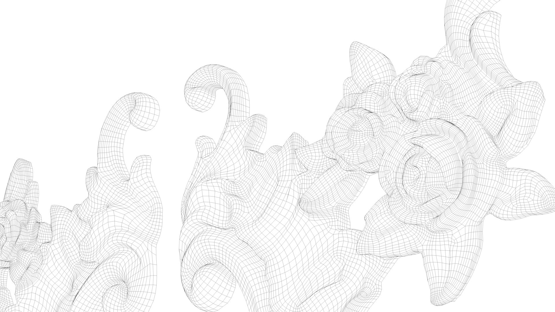 Plaster Decorative Bow DS380 Model - TurboSquid 2384944