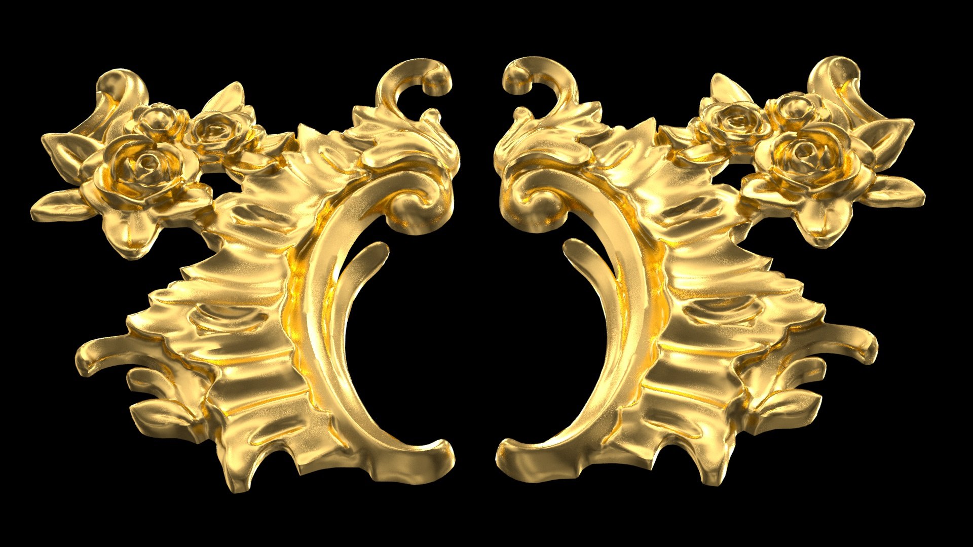 Plaster Decorative Bow DS380 Model - TurboSquid 2384944