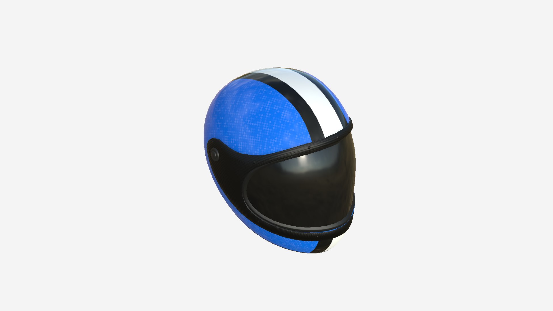 3D Cartoon Helmet Kart A02 Blue - Character Design - TurboSquid 1853611