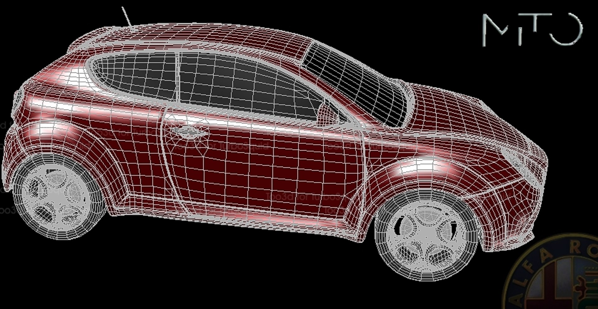 3d Alfa Romeo Mito