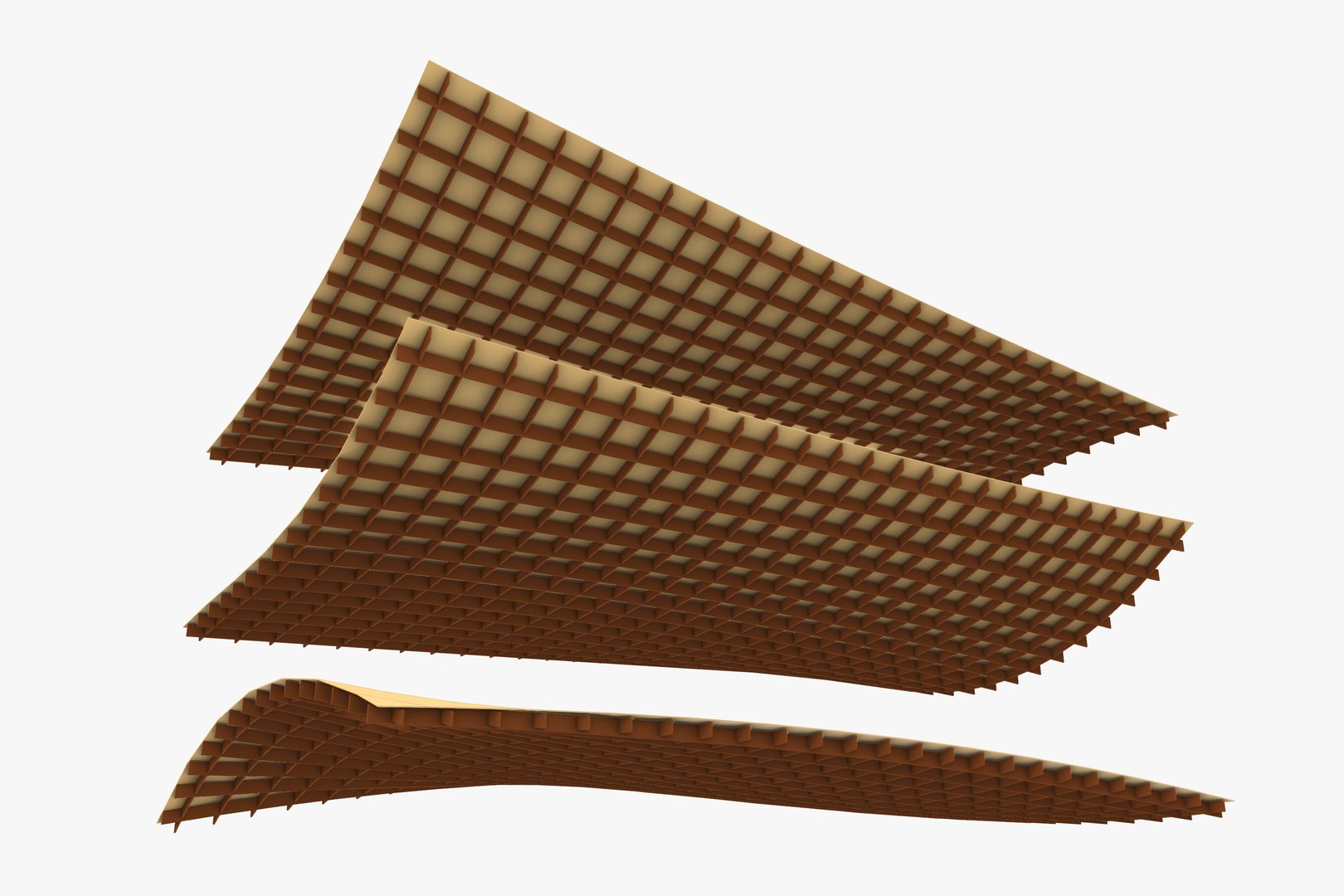 Wooden Waffle Wavy Structures 3D Model - TurboSquid 1964912
