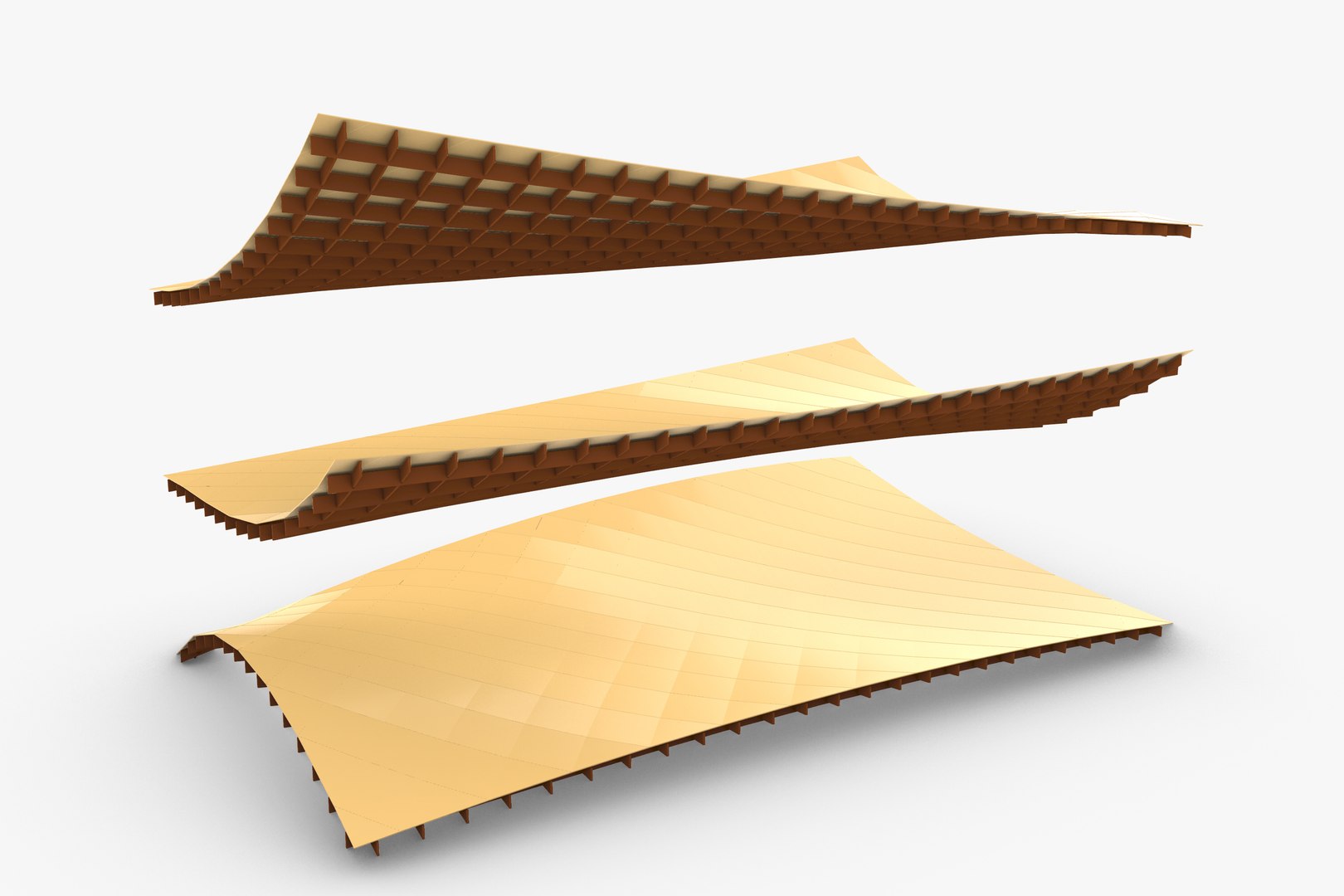 Wooden Waffle Wavy Structures 3D Model - TurboSquid 1964912