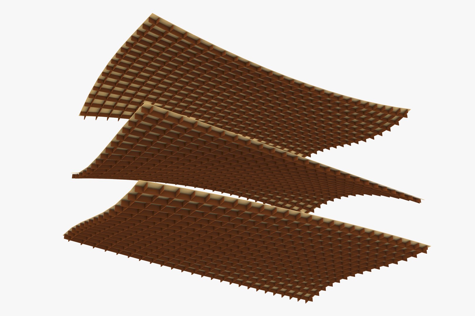 Wooden Waffle Wavy Structures 3D Model - TurboSquid 1964912