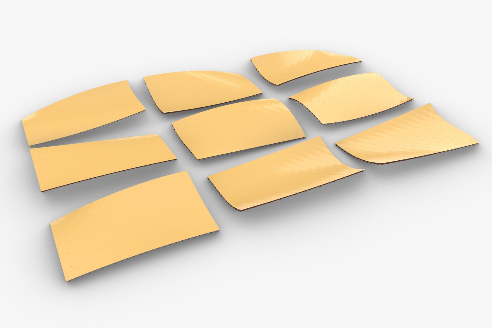 Wooden Waffle Wavy Structures 3D Model - TurboSquid 1964912