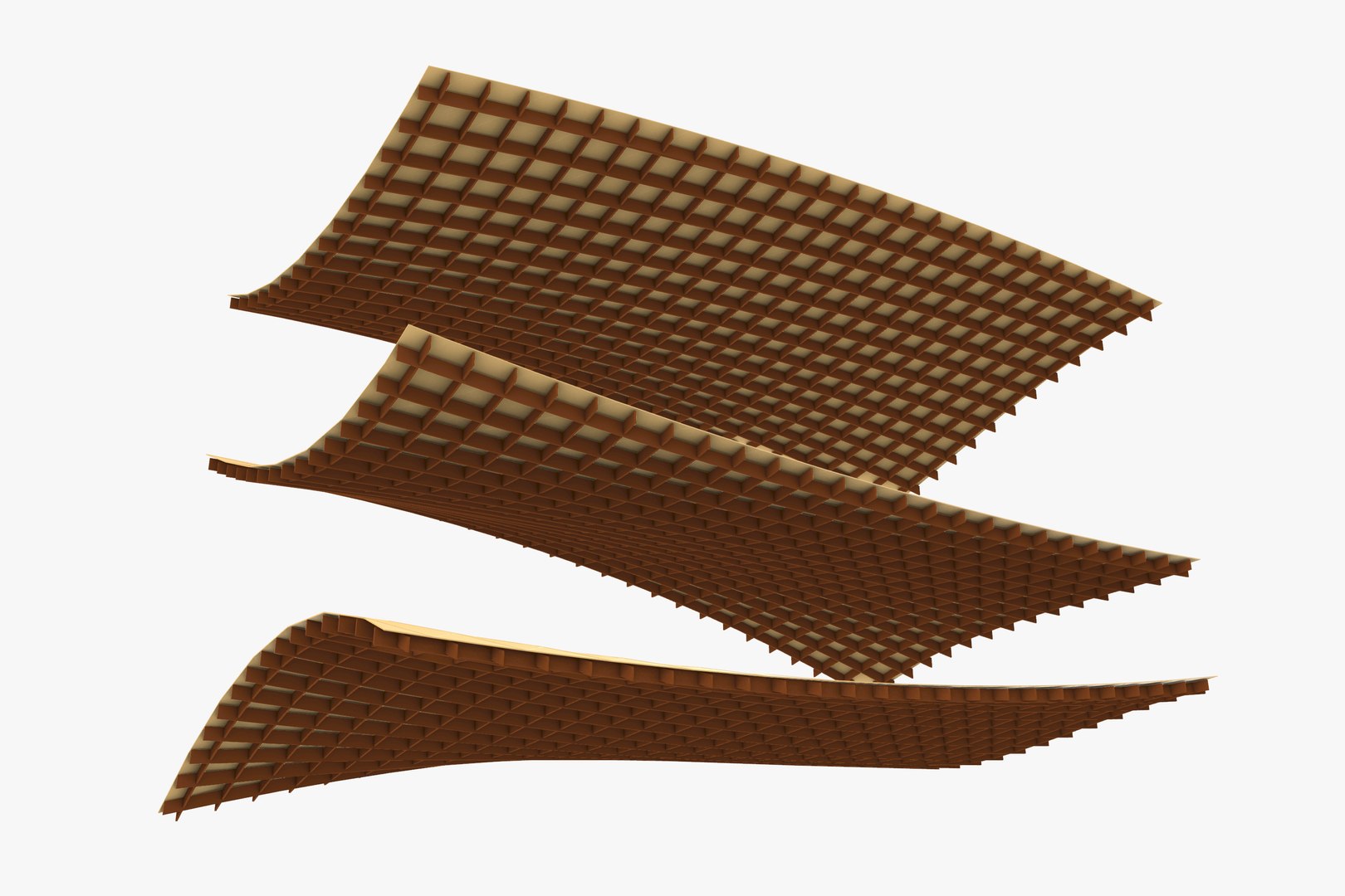 Wooden Waffle Wavy Structures 3D Model - TurboSquid 1964912