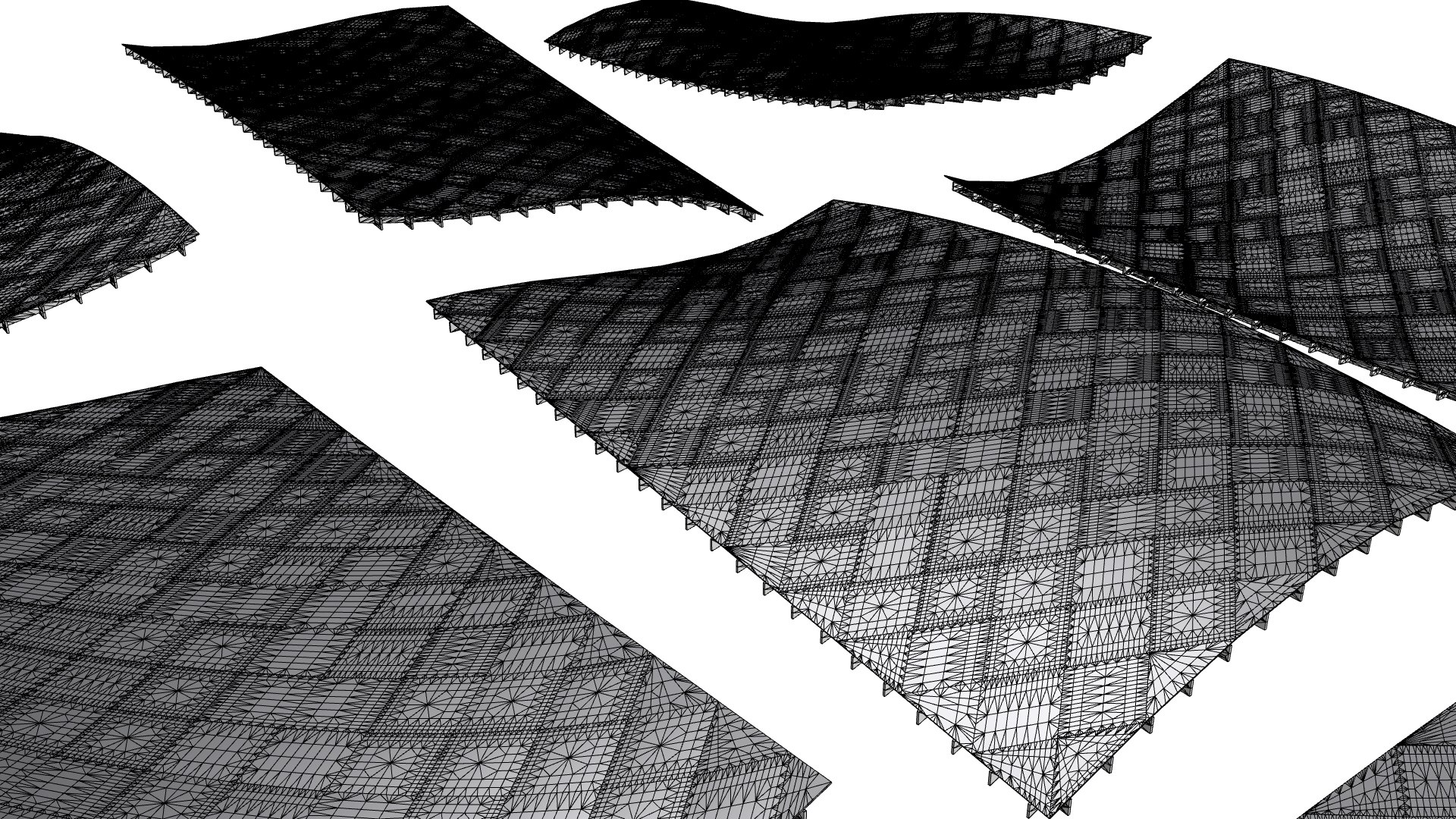 Wooden Waffle Wavy Structures 3D Model - TurboSquid 1964912