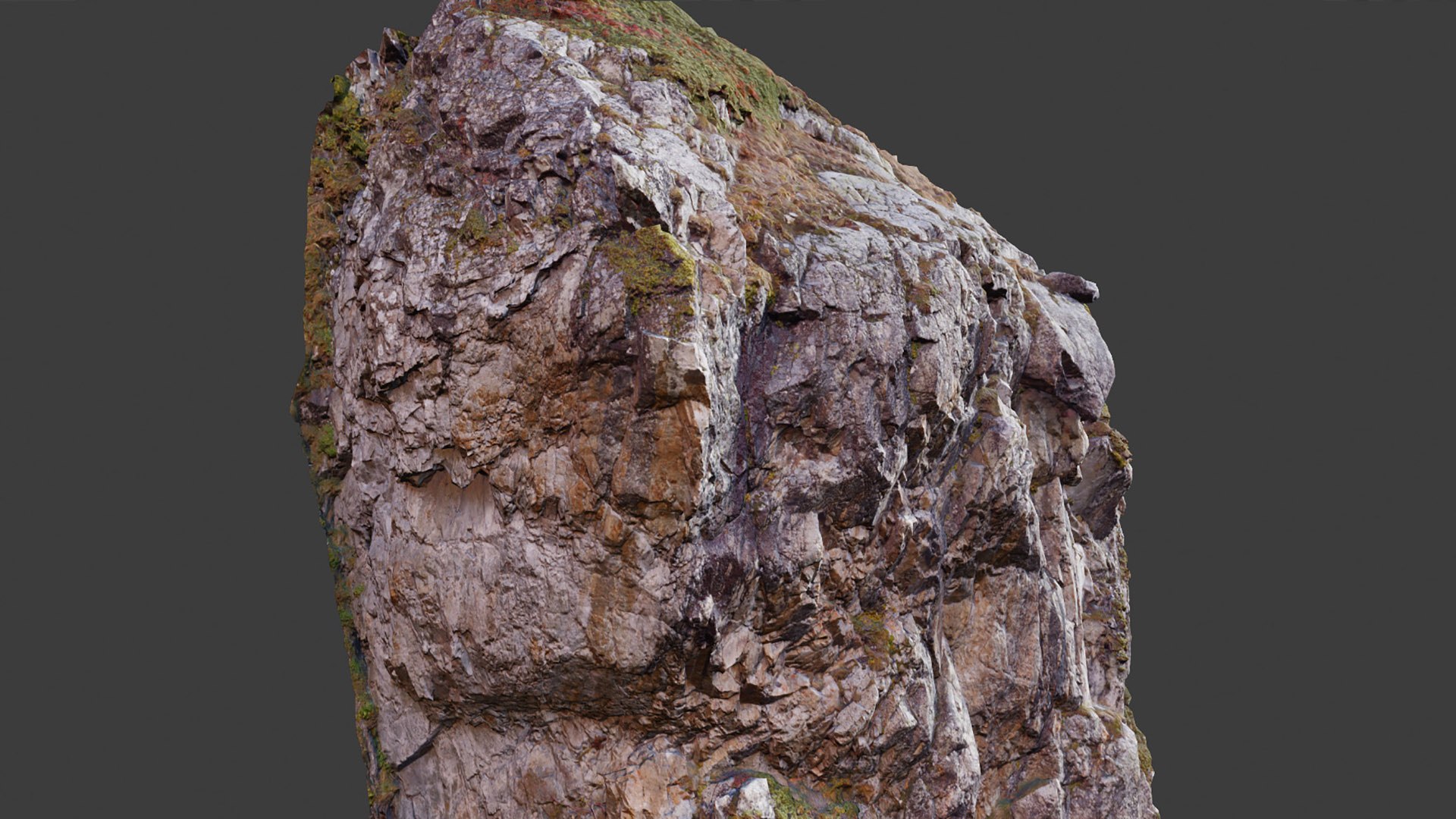 3D Mountain Huge Cliff Boulder Alps Scan PBR - TurboSquid 1847238