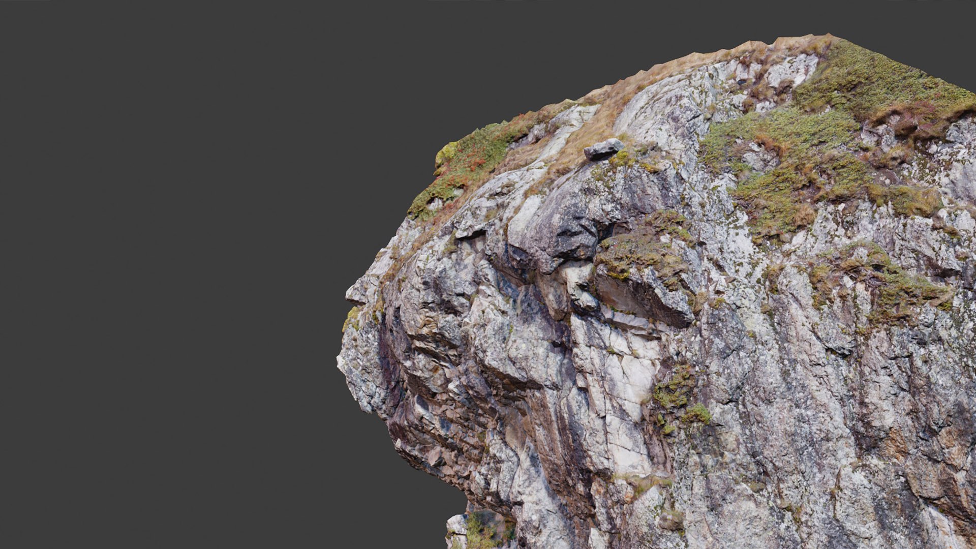 3D Mountain Huge Cliff Boulder Alps Scan PBR - TurboSquid 1847238