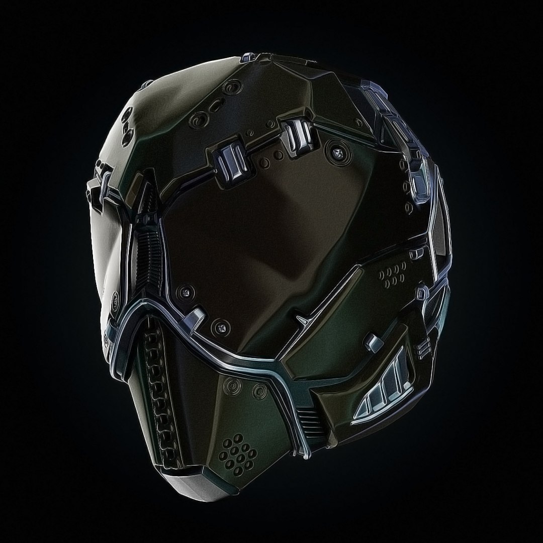 3D Sci-fi Helmet Hd Chemical Model - TurboSquid 1164012