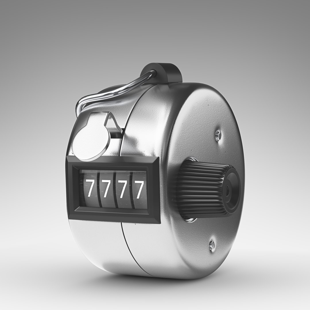 3d model hand tally counter