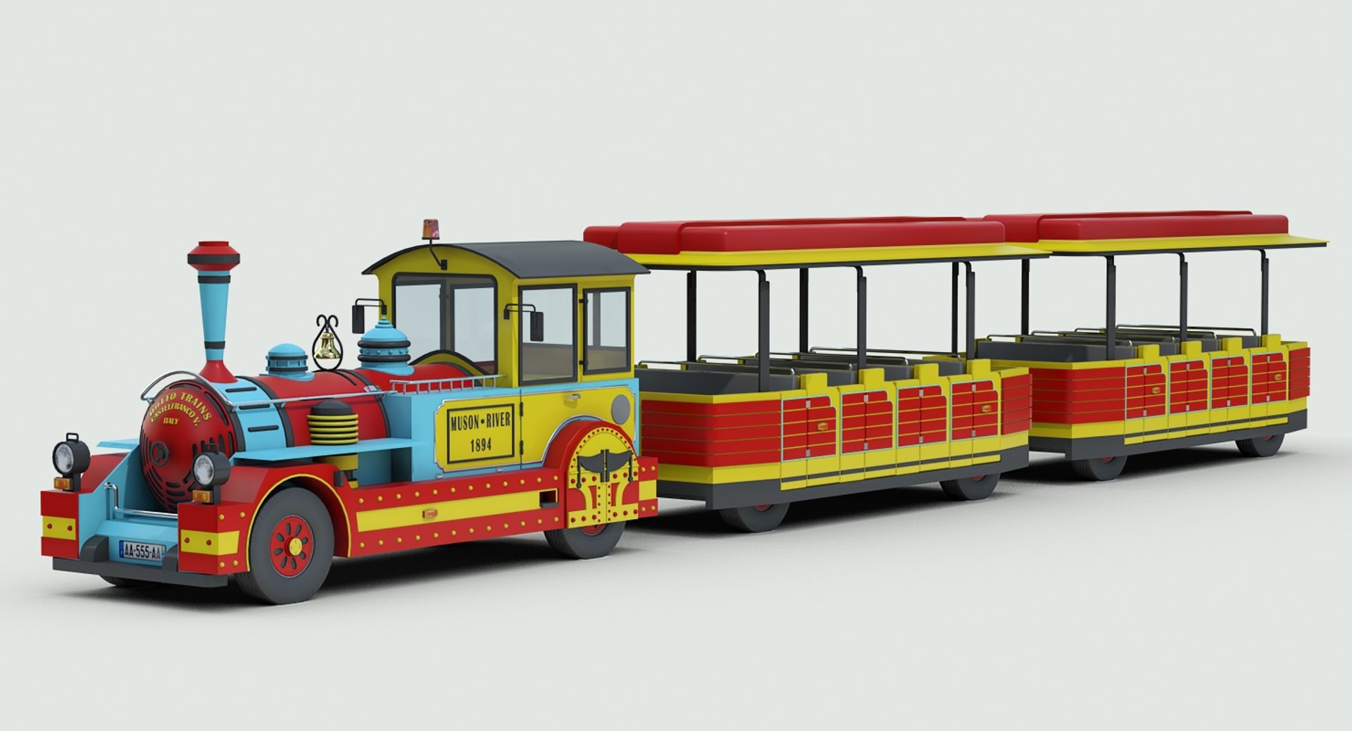 Dotto Train 3d Max