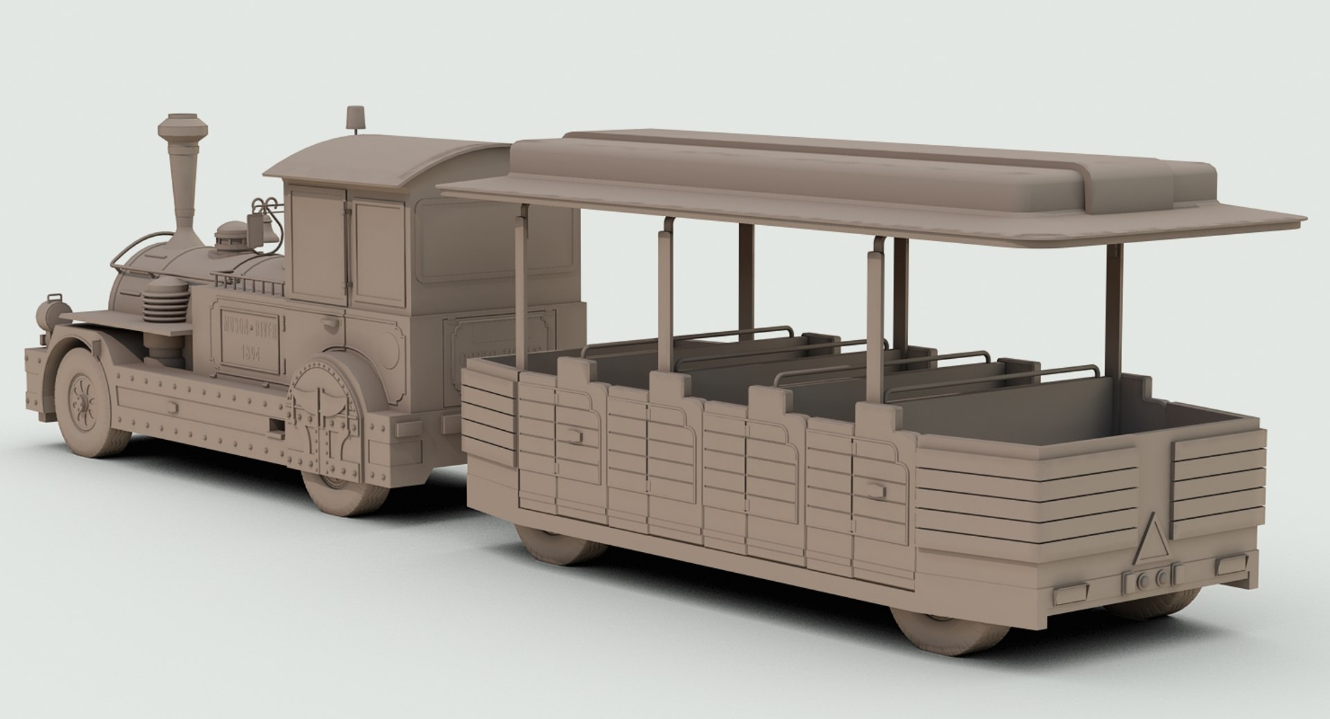 dotto train 3d max