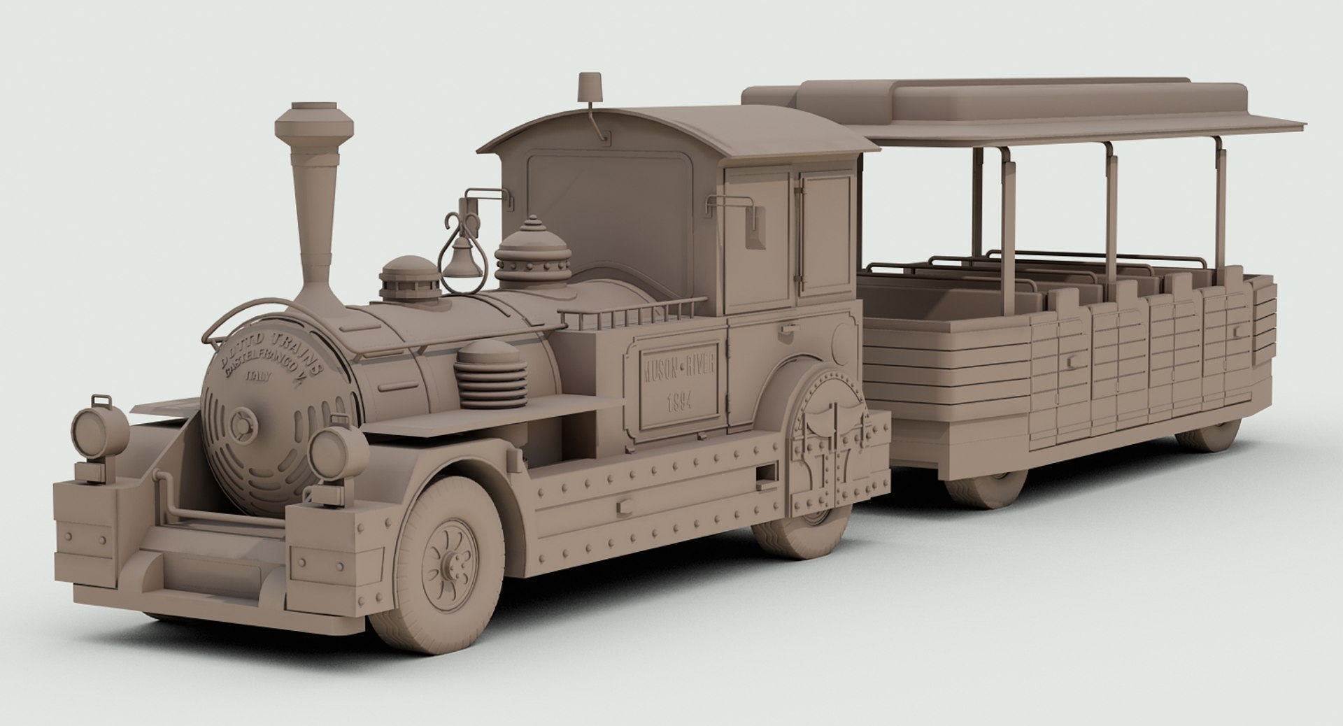 Dotto Train 3d Max
