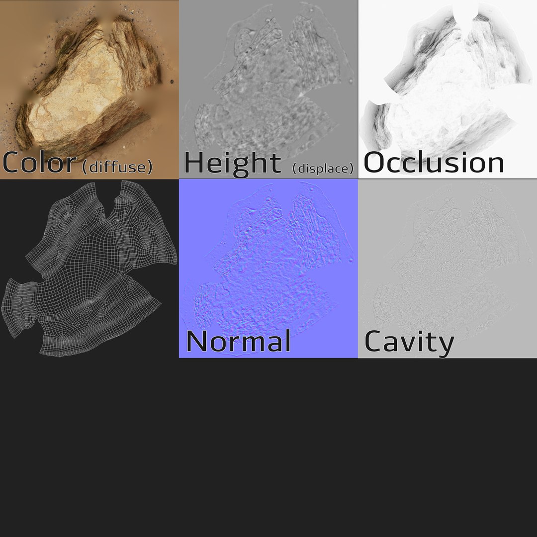 Limestone 2 3D model - TurboSquid 1228969