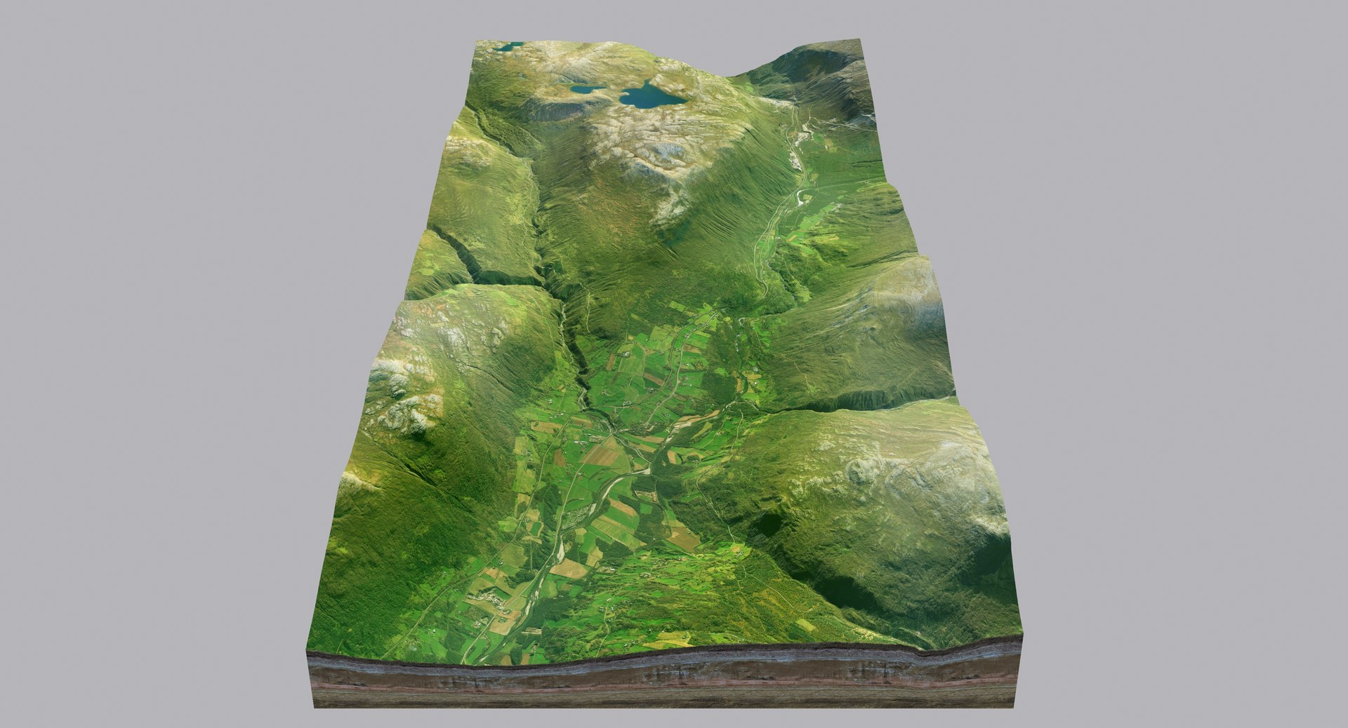 3D Model Hills Satellite - TurboSquid 1647038