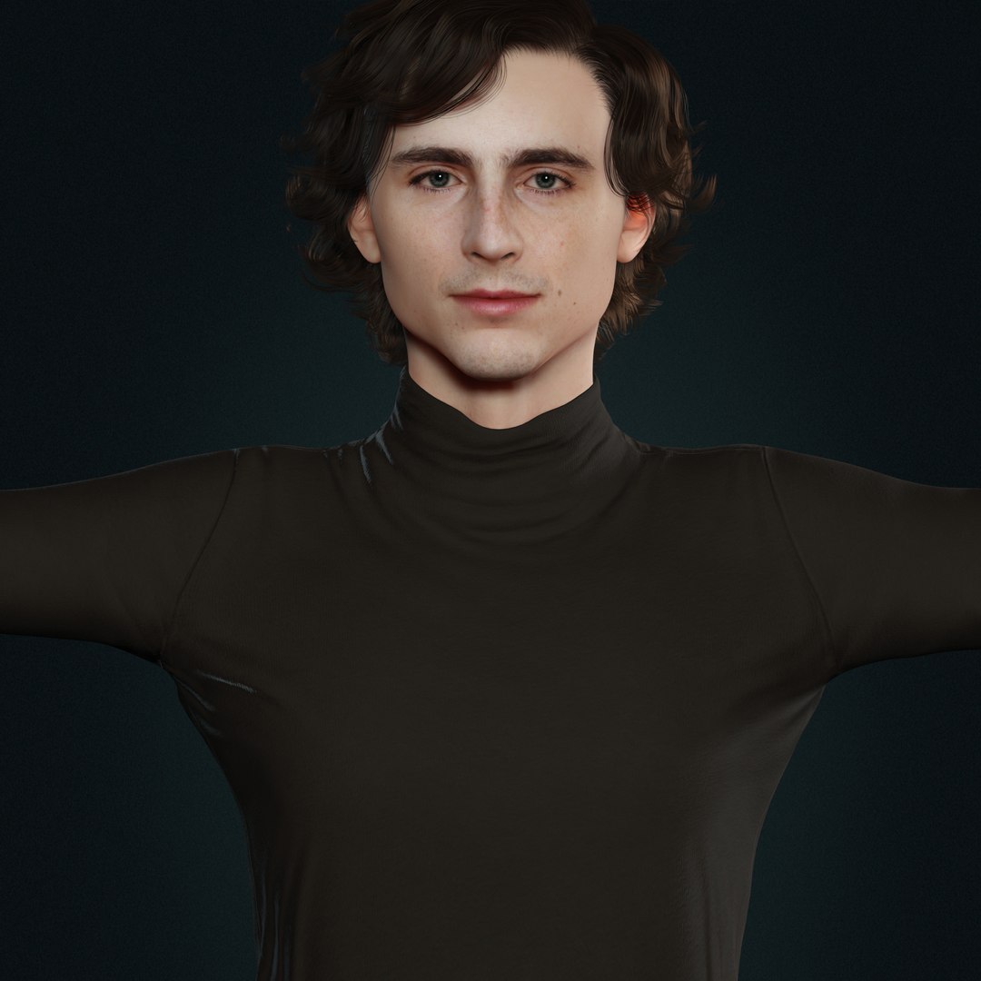 Timothee Chalamet 3d Model Low-poly 3D Model - TurboSquid 2283791