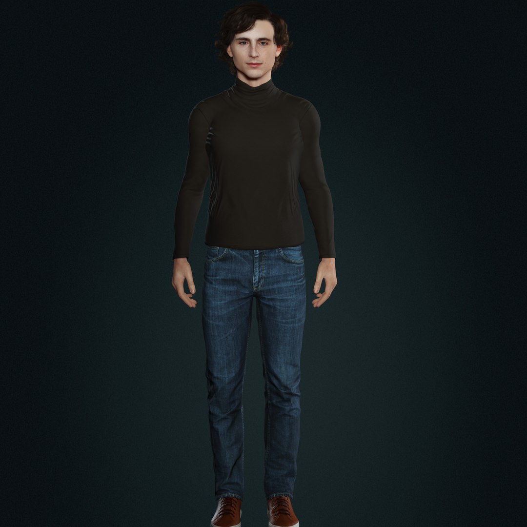 Timothee Chalamet 3d Model Low-poly 3D Model - TurboSquid 2283791