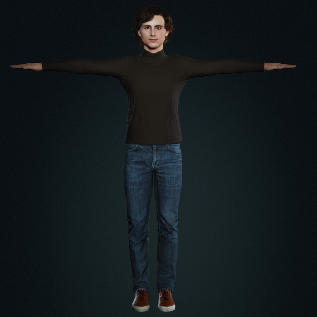 Timothee Chalamet 3d Model Low-poly 3D Model - TurboSquid 2283791
