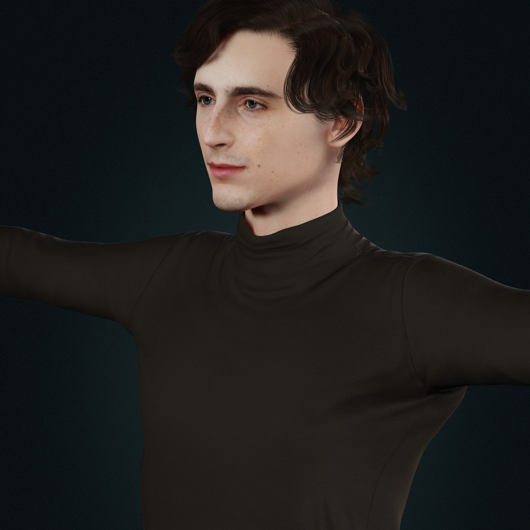 Timothee Chalamet 3d Model Low-poly 3D Model - TurboSquid 2283791