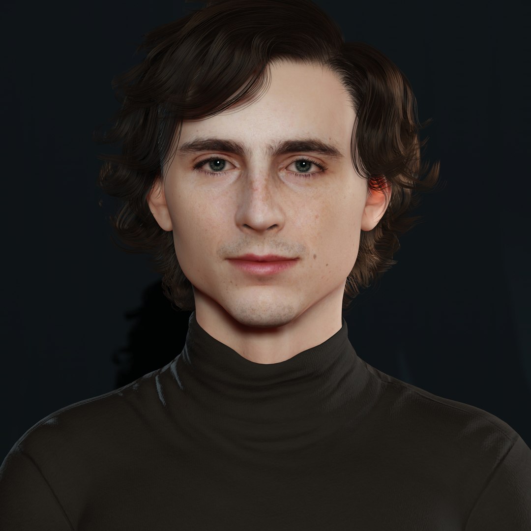 Timothee Chalamet 3d Model Low-poly 3D Model - TurboSquid 2283791