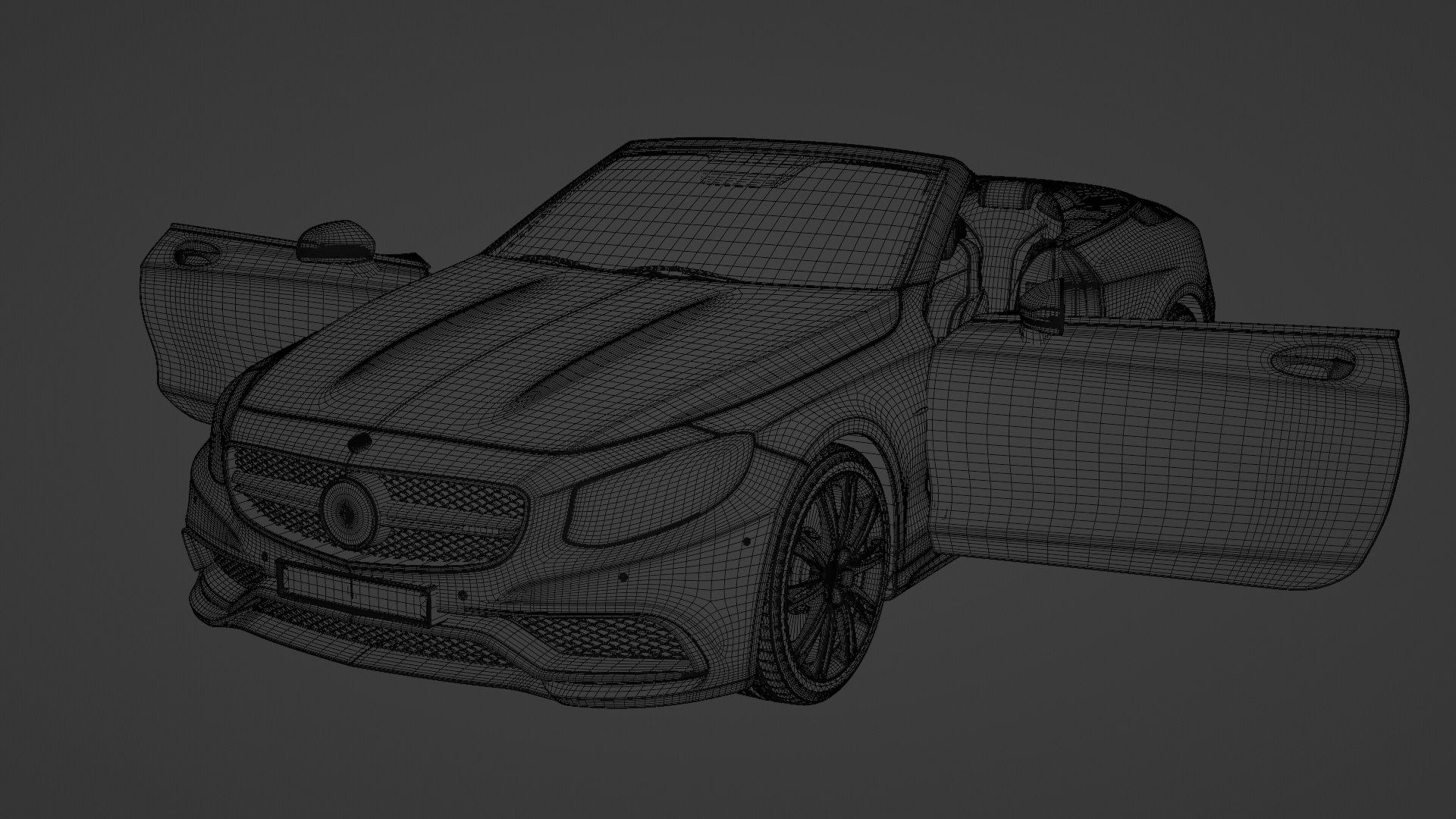 3D Model Convertible Car - TurboSquid 2260634