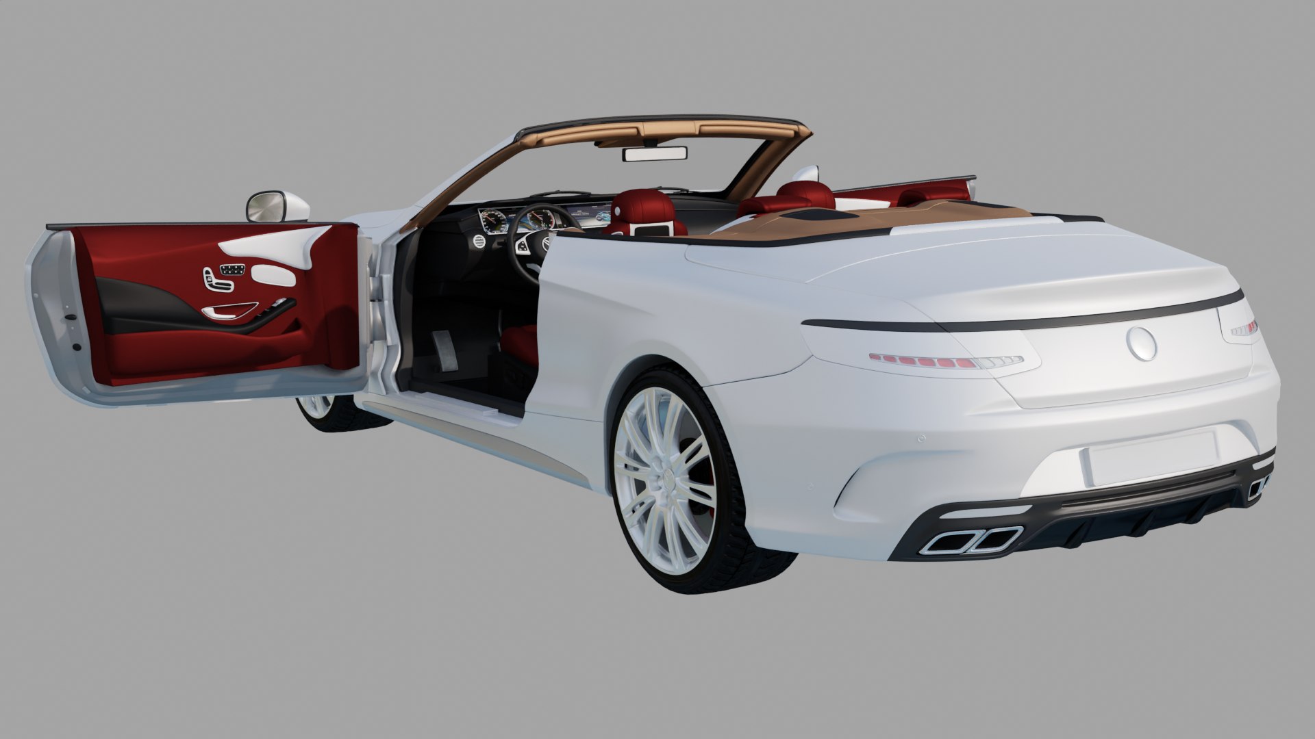 3D Model Convertible Car - TurboSquid 2260634