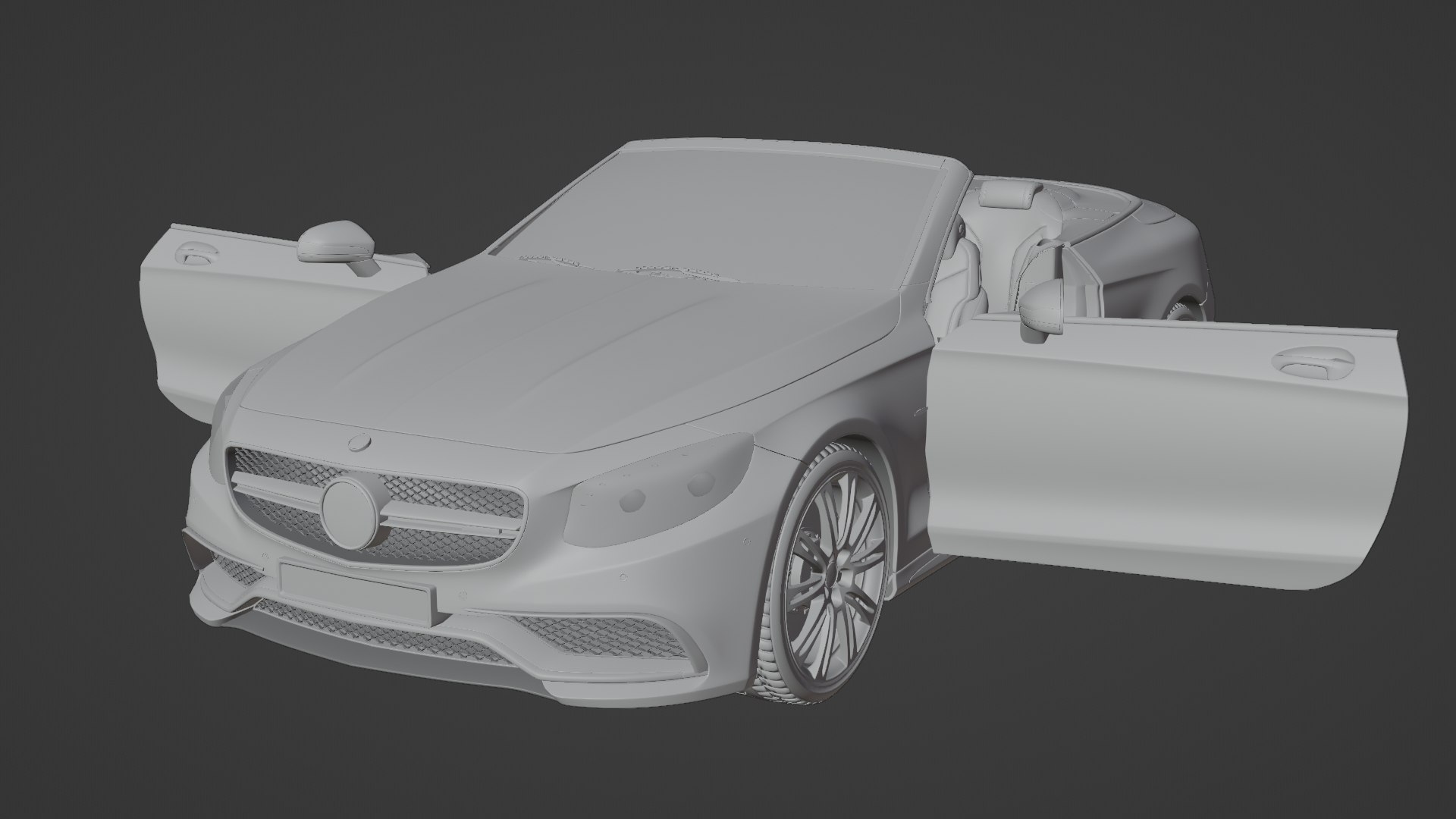 3D Model Convertible Car - TurboSquid 2260634